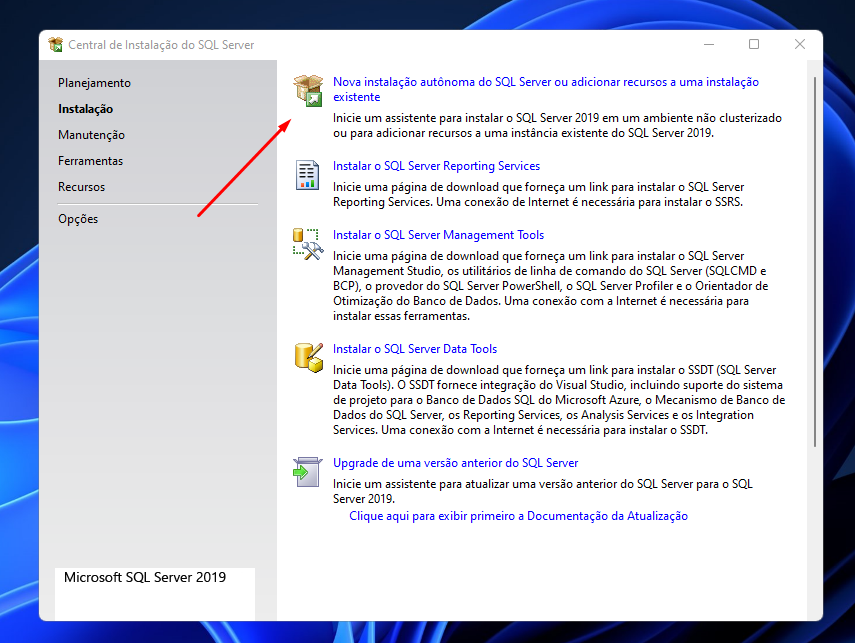 Instalação SQL Server 2019 e o SSMS – Globaltec
